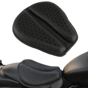 sunpie motorcycle gel seat pad- universal 3d honeycomb motorcycle seat cover breathable and comfortable large seat cushion pad