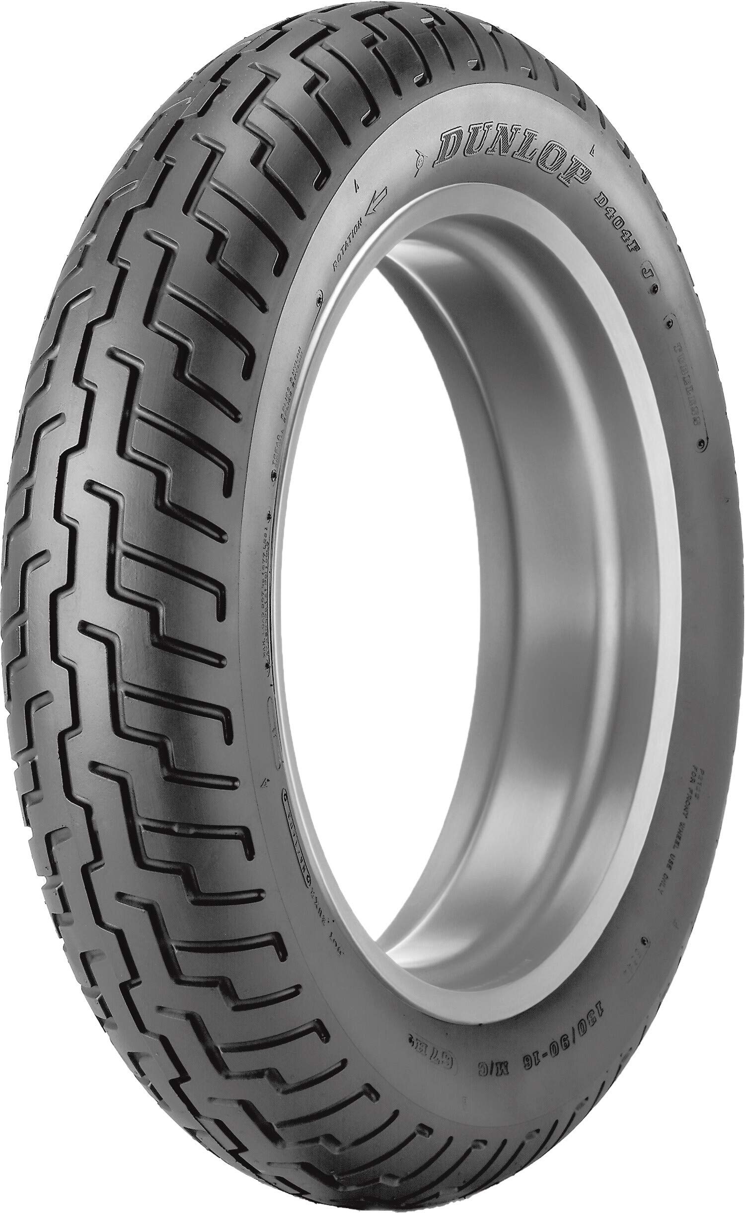 Dunlop D404 Front Motorcycle Tire 100/90-19 (57H) Black Wall - Fits: BMW F650 1997-1999