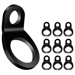 tie down strap rings tie-down anchors hooks stainless steel lashing rings with black powder coating for tiedown attachment points for dirt bike, motorcycle, trailer,pickup,truck,camper,rv (pack of 10)