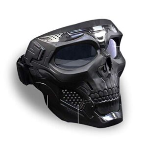 myuilor halloween skull messenger mask motorcycle goggles mask