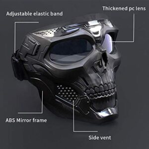 Myuilor Halloween Skull Messenger Mask Motorcycle Goggles Mask