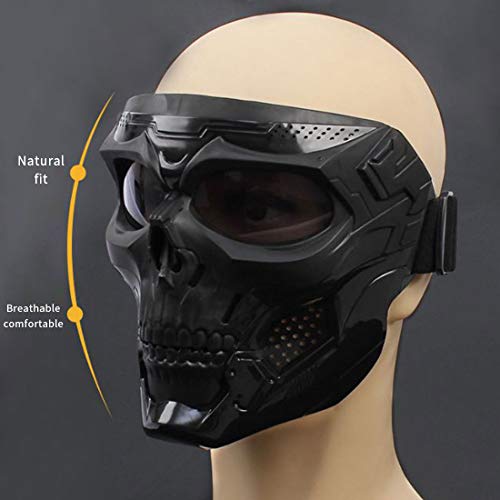 Myuilor Halloween Skull Messenger Mask Motorcycle Goggles Mask