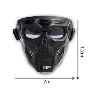 Myuilor Halloween Skull Messenger Mask Motorcycle Goggles Mask