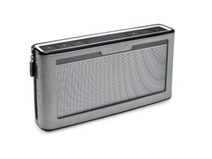 bose soundlink iii bluetooth speaker with soft cover bundle (gray)