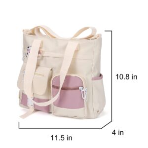 Phaoullzon Crossbody Cute Bag for Teens Kawaii Messenger Purse Nylon Shoulder Bags