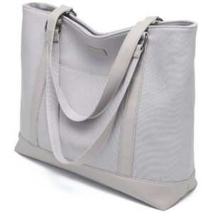 large tote bags for women 15.6 inch laptop bag lightweight canvas professional work briefcase