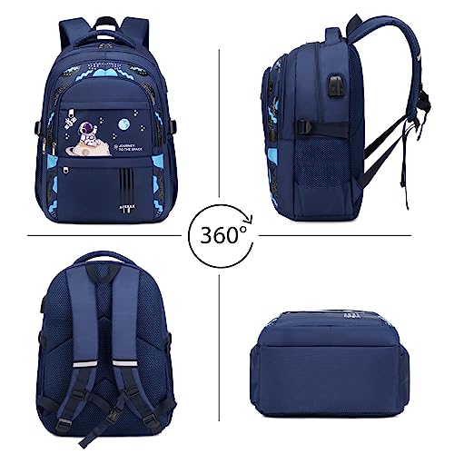 ACESAK Backpack for Boys - Boy Backpack Schoolbag for Boys Kids Children Teens Girls Elementary Middle School Bags, Waterproof Lightweight Kids Bookbag Backpacks Casual Daypack with Lunch Bag Set