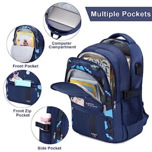 ACESAK Backpack for Boys - Boy Backpack Schoolbag for Boys Kids Children Teens Girls Elementary Middle School Bags, Waterproof Lightweight Kids Bookbag Backpacks Casual Daypack with Lunch Bag Set