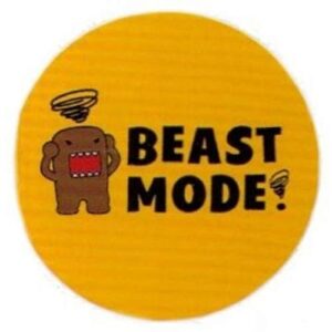 animewild domo-kun beast mode 3" button