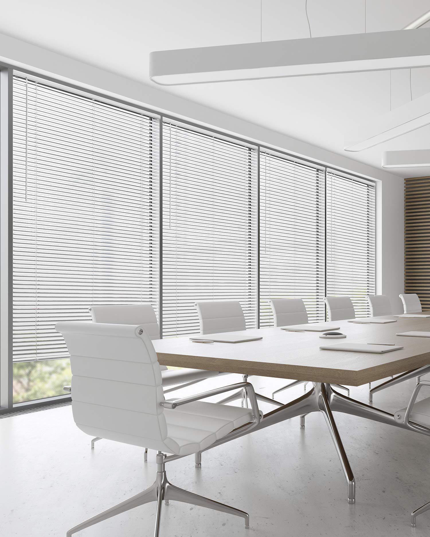 CHICOLOGY Blinds for Windows , Mini Blinds , Window Blinds , Door Blinds , Blinds & Shades , Camper Blinds , Mini Blinds for Windows , Horizontal Window Blinds , Gloss White, 34"W X 60"H