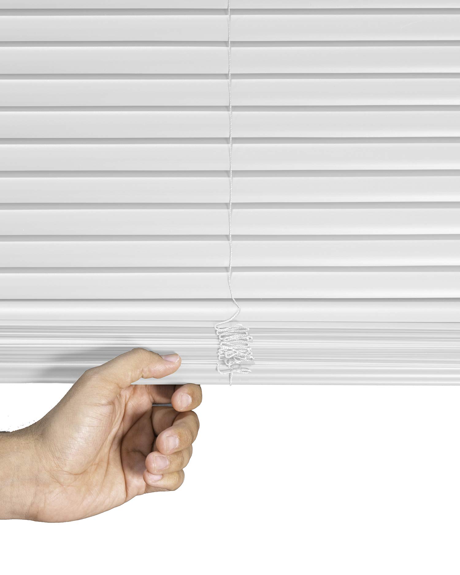 CHICOLOGY Blinds for Windows , Mini Blinds , Window Blinds , Door Blinds , Blinds & Shades , Camper Blinds , Mini Blinds for Windows , Horizontal Window Blinds , Gloss White, 34"W X 60"H