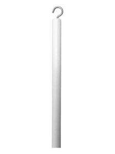 1 pack - snow white wood blind tilt wand replacement - available in 12" - 24" - 30" - 36" - 48" - "c hook (36")