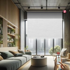 hiladuo motorized roller blinds customized size width 20-105 inches