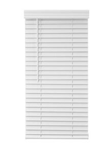 blinds giant, 2" cordless faux wood blind 35" (w) x 64" (l) white, cordless lift and want tilt.