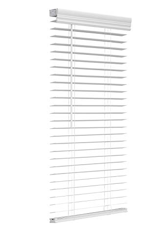 Blinds Giant, 2" Cordless Faux Wood Blind 35" (W) X 64" (L) White, Cordless Lift and Want Tilt.