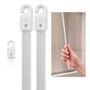 amazing drapery hardware premium white pvc vertical blind wand, 36-inches, 2 pack - effortless installation - ideal for wand-controlled vertical blinds - seamlessly replace old or broken wands