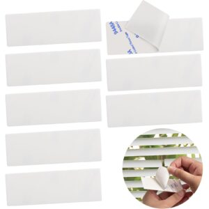 8 pcs horizontal blind repair tabs mini blind slat repair kit horizontal blinds replacement slats white blind fixers for horizontal blinds (1" w x 3" l)