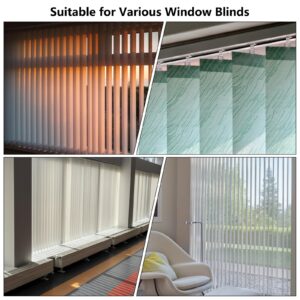 32 Pcs Vertical Blind Repair Tabs Clear Vertical Blinds Replacement Slats Panels Self-adhesive Blinds Replacement Fixers Window Blinds Repair Parts