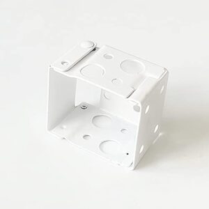 Cutelec Box Mounting Bracket 1set for 1-1/2" Blinds White Color Window Blinds Headrail Bracket