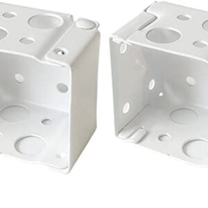 Cutelec Box Mounting Bracket 1set for 1-1/2" Blinds White Color Window Blinds Headrail Bracket