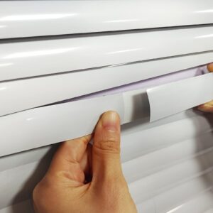 Kowibcl 6 Sets Horizontal Blinds Replacement Slats, White Horizontal Blind Repair Tabs, White Blind Fixers for Horizontal Blinds Replacement Slats & Parts(1" W x 3" L)，White, not transparent