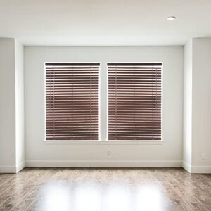 Achim Home Furnishing Cordless GII Luna 2" Slat Mahogany Venetian Window Blinds 39" W x 64" L