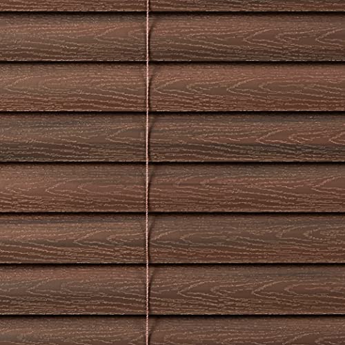 Achim Home Furnishing Cordless GII Luna 2" Slat Mahogany Venetian Window Blinds 39" W x 64" L