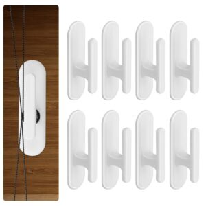 grevosea 8 pieces blind string holder,blind cord holder cord safety blind pull blind cord twister safety blind cord hooks blind cord wrap cleat for home office study bedroom bay window use