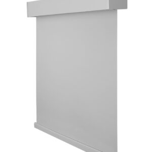 CALYX INTERIORS Blackout Roller Shade with Valance, Thermal Insulating Blind, Cordless, 34" W x 60" H, Light Gray