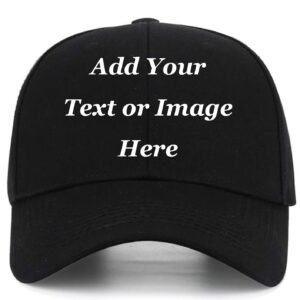 Design Your Own Personalized Hats,Unisex Graphic Printed Cotton Baseball Hats Adjustable Sports Dad Hats