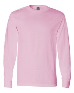 fruit of the loom adult 5 oz. long-sleeve t-shirt, classic pink, m