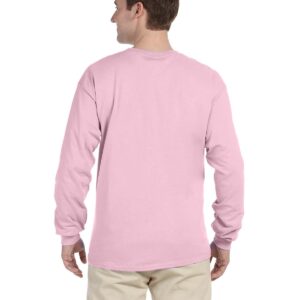 Fruit of the Loom Adult 5 oz. Long-Sleeve T-Shirt, Classic Pink, M