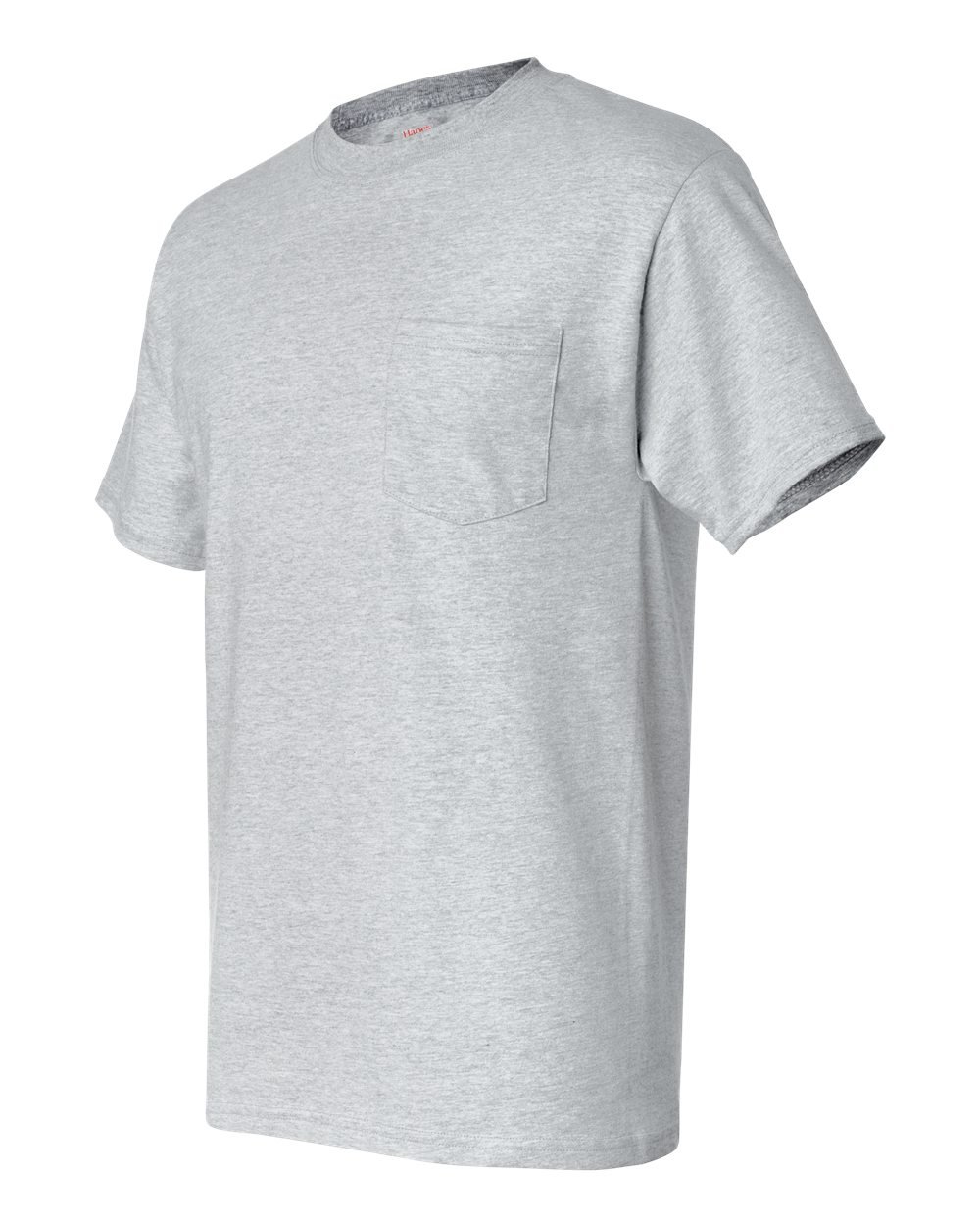 Hanes Beefy-T Adult Pocket T-Shirt Grey L