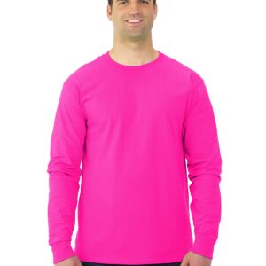 Fruit Of The Loom Adult HD Cotton Long Sleeve Crew T-Shirt, JZ4930R, M