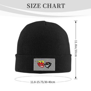 Lil Darkie Knit Hat Winter Summer Warm Skull Cap for Womens and Mens Beanie Hat Black