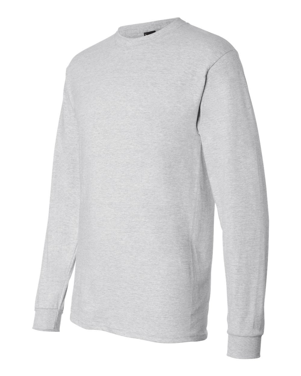 Hanes 6.1 oz. Long-Sleeve Beefy-T, Large, ASH