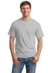 hanes men's tagless comfortsoft crewneck t-shirt (pack of 5) (medium, grey)