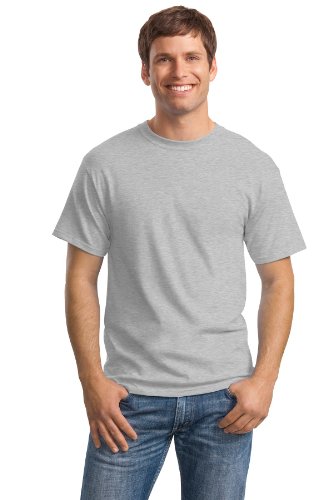 Hanes Men's Tagless Comfortsoft Crewneck T-shirt (Pack of 5) (Medium, Grey)