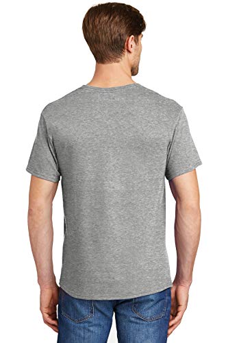 Hanes Men's Tagless Comfortsoft Crewneck T-shirt (Pack of 5) (Medium, Grey)