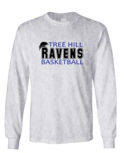 tree hill ravens tv show one - long sleeved tee, l, ash