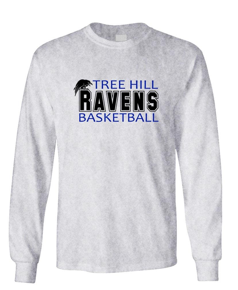 TREE HILL RAVENS tv show one - Long Sleeved Tee, L, Ash