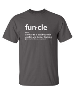 funcle gift for uncle graphic novelty funny t shirt l charcoal