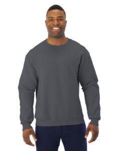 fruit of the loom adult 7.2 oz. sofspun® crewneck sweatshirt m charcoal heather