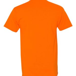 Fruit of the Loom 100% Heavy Cotton HD Pocket T-Shirt, Large, SAFETY ORANGE