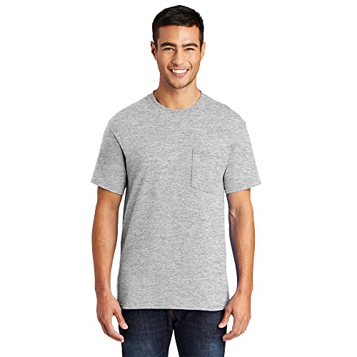 Port & Company Core Blend Pocket Tee Ash