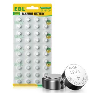 ebl lr44 batteries, ag13 357 sr44 303 a76 alkaline battery 1.5v button coin cell batteries -40 pack