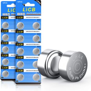 licb 20 pack lr44 ag13 357 303 sr44 battery 1.5v button coin cell batteries