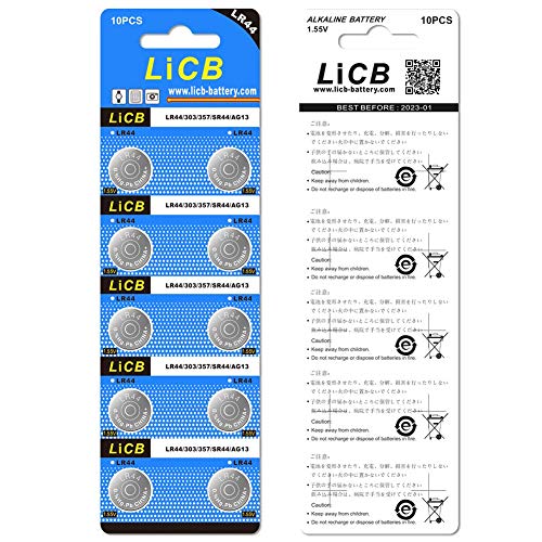 LiCB 40 Pack LR44 AG13 357 303 SR44 Batteries 1.5V Button Coin Cell Battery