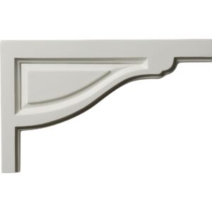 ekena millwork sb11x07tr-r large traditional, right stair brackets, 11 3/4"w x 7 3/8"h x 1/2"d, primed