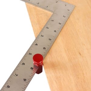 2Sets Tall Stair Gauges for Framing Square with Holder and Rafter Lengthen Anti-Lost Non-Slip Framing Square Stops Stair Gauge Knobs for Circular Saw, Carpentry Squares, Stair Stringer Layout Tool